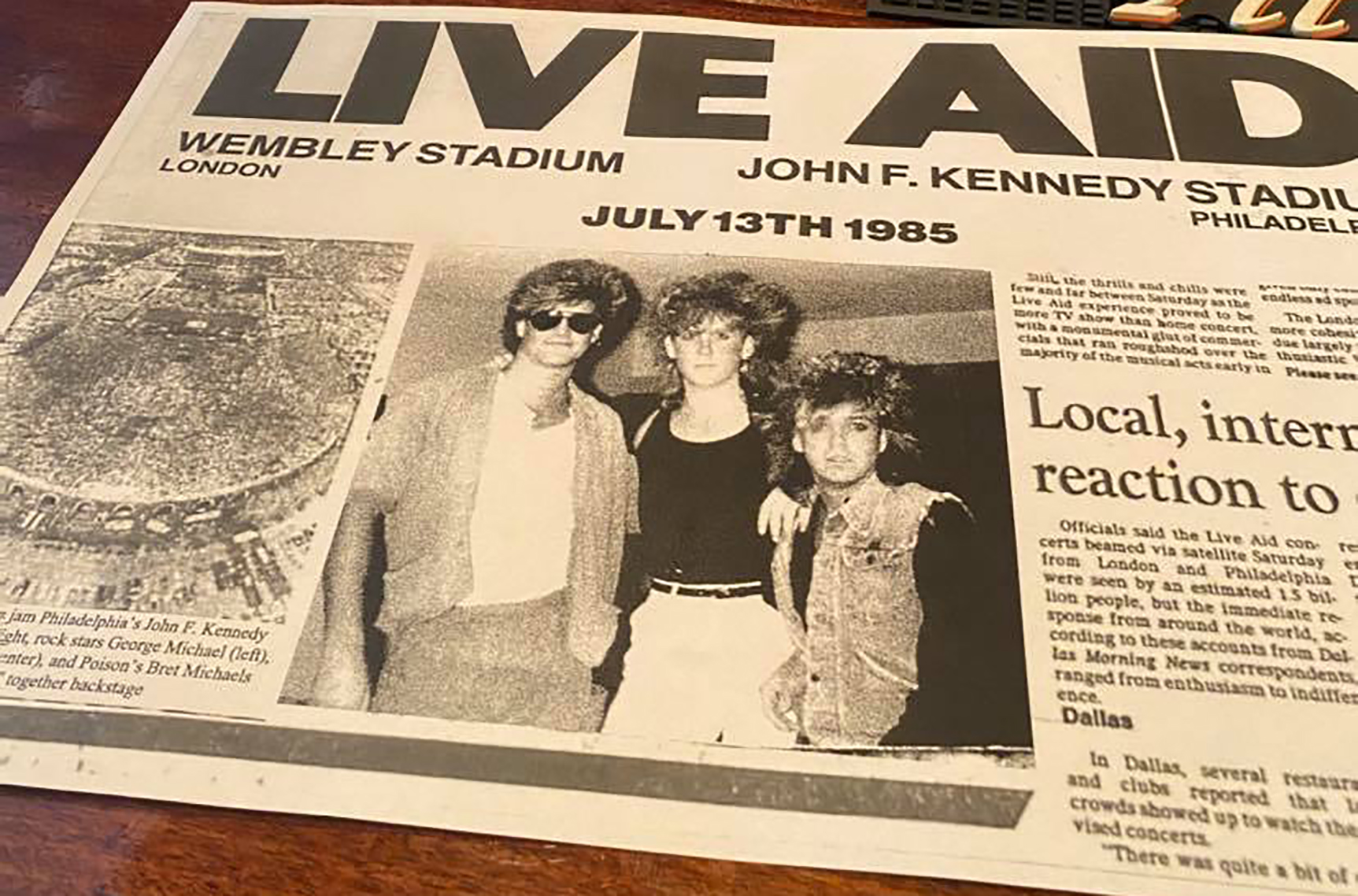 Sneaking in the back door of LIVE AID 1985 - Friends of Big Shout Magazine